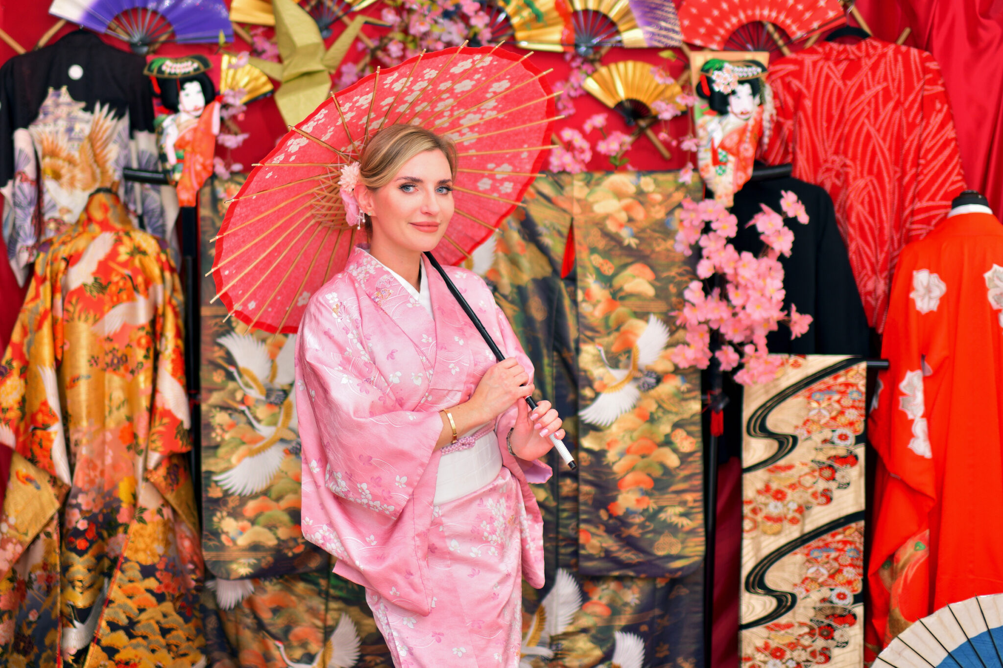 4/12 Kimono experience in Narita Japan. | Kimono Studio HANABI